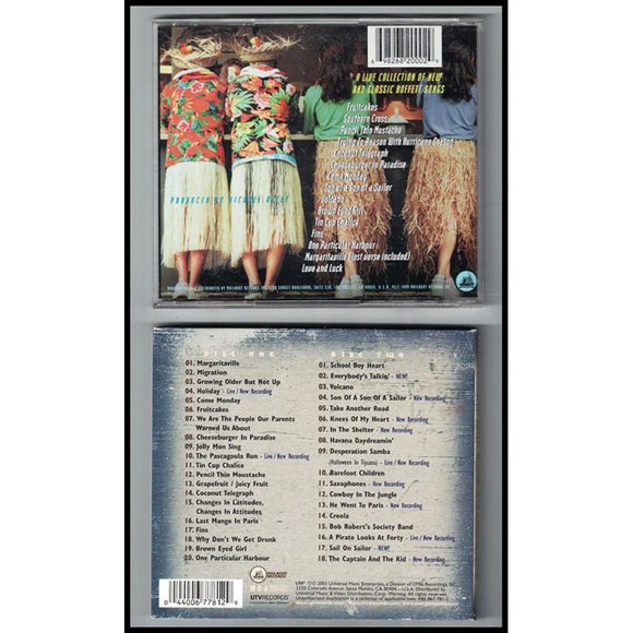 Media | 2 Jimmy Buffett Cds Meet Me In Margaritaville Buffett Live Tues ...